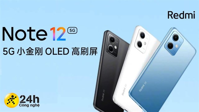 Cấu hình Redmi Note 12 5G: Màn OLED, tần số quét 120Hz, pin 5.000 mAh