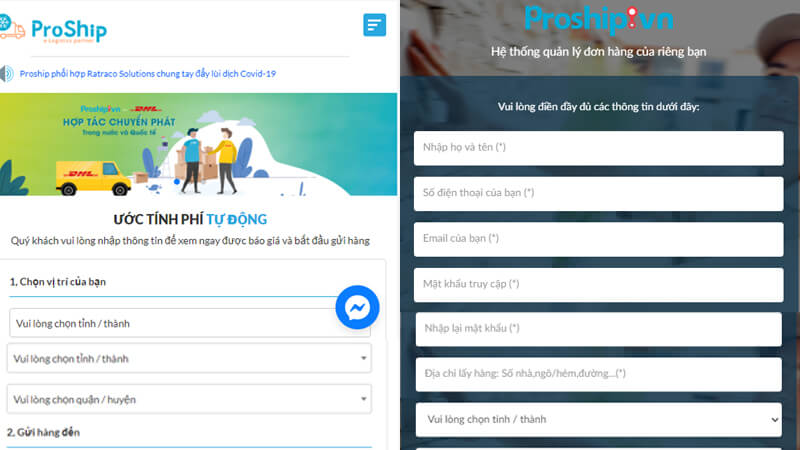 Tổng quan dịch vụ Proship - Cách tra vận đơn Proship