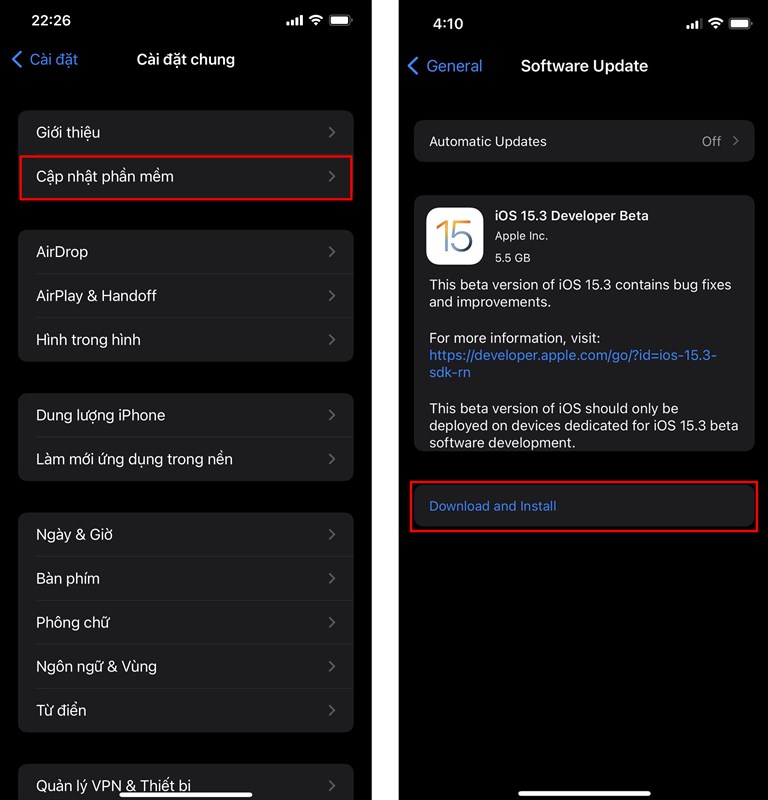 Cách Cập Nhật Ios 15 3 Beta 1 để Cải Tiến Các Tính Năng Trên ứng Dụng