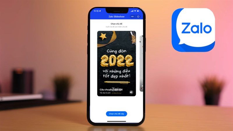 Cách dùng Zalo Slideshow để tạo câu chuyện đầu năm mới 2022 cực thú vị