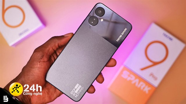 Trên tay Tecno Spark 9 Pro: Giá 5.5 triệu, diện mạo bắt mắt, pin khỏe