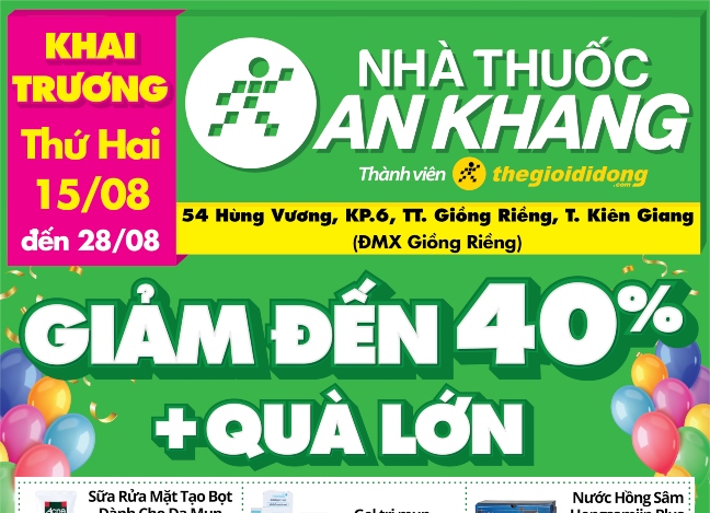Nhà thuốc An Khang Hùng Vương, Khu phố 6, Giồng Riềng, Kiên Giang