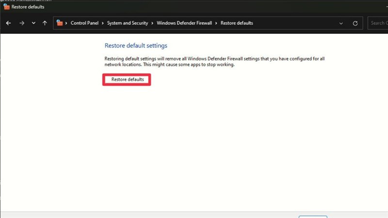 Cách cài đặt lại Windows Defender (Windows Security) trên Windows 11