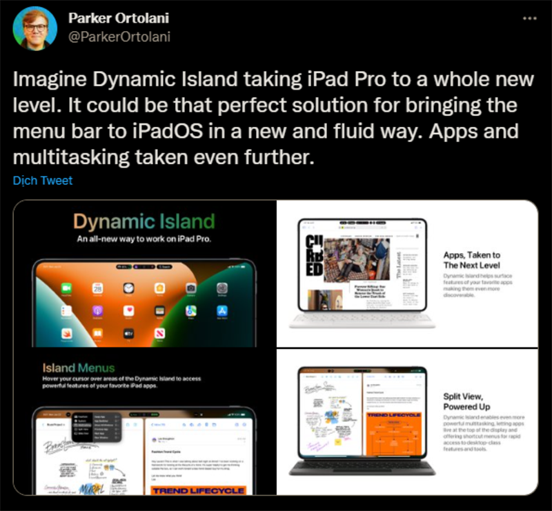 ipad pro dynamic island concept