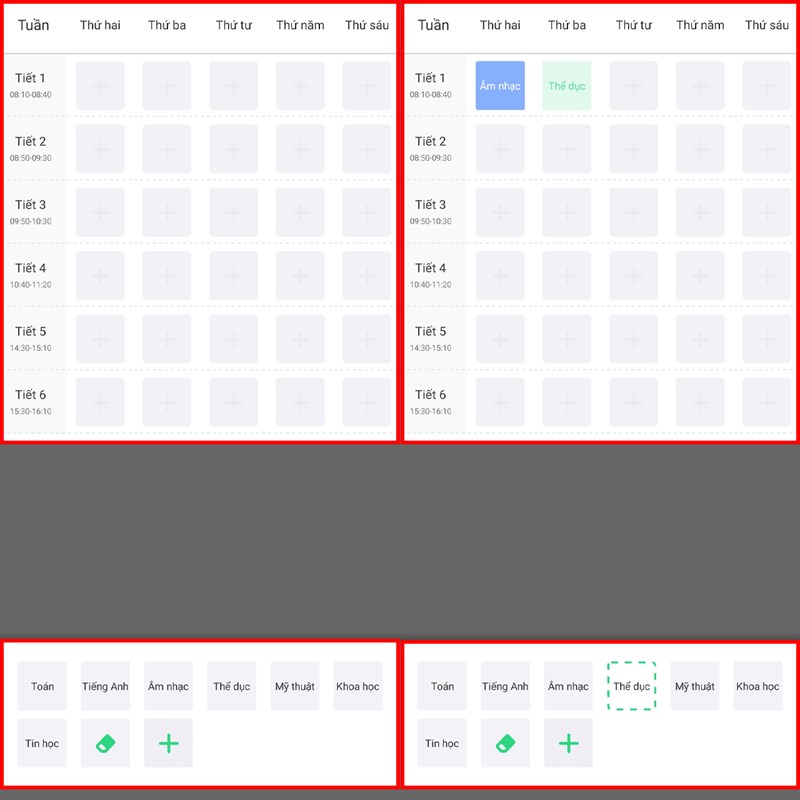 Cách đặt thời khóa biểu trên đồng hồ Kidcare S88 để quản lý thời gian