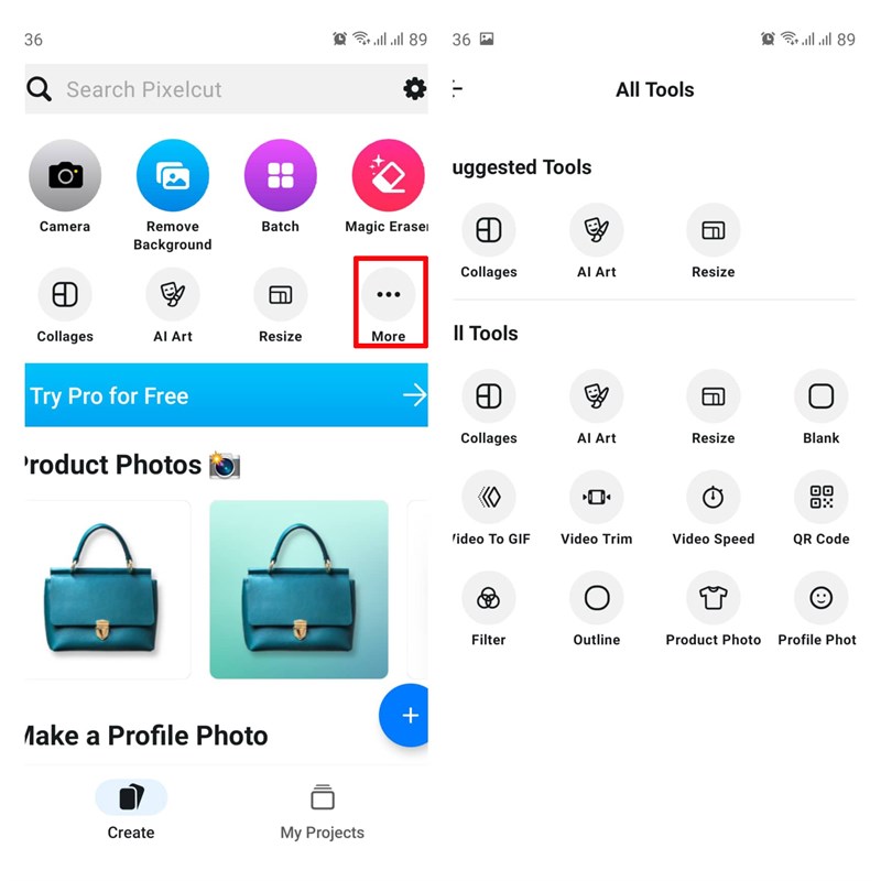 Cách sử dụng Pixelcut để chỉnh sửa và tạo ảnh trên điện thoại