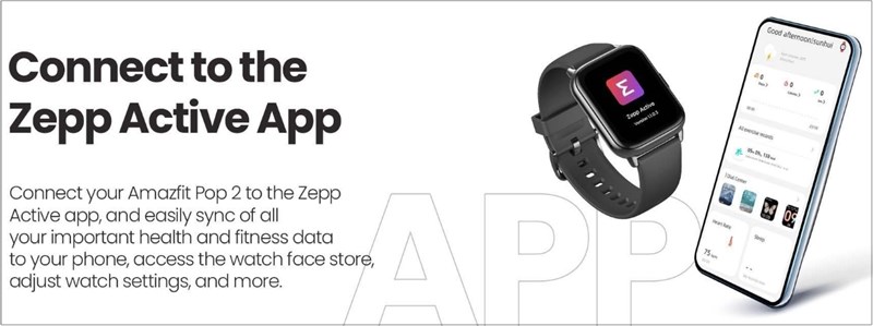 Amazfit Pop 2 sắp ra mắt, màn hình to ngang Apple Watch 8, pin 10 ngày