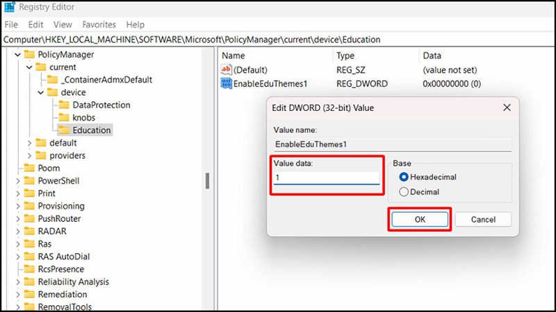 Hướng dẫn cài theme Education mới trên Windows 11 22H2 siêu lung linh