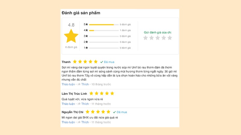 Top 10 sản phẩm mì bán chạy nhất trên Bách hóa XANH