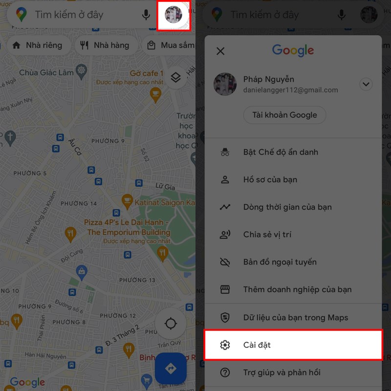 Cách xóa lịch sử tìm kiếm trên Google Maps ẩn đi thông tin di chuyển