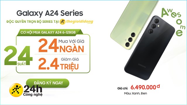 Danh sách 24 khách hàng trúng giải mua Galaxy A24 chỉ 24.000 đồng