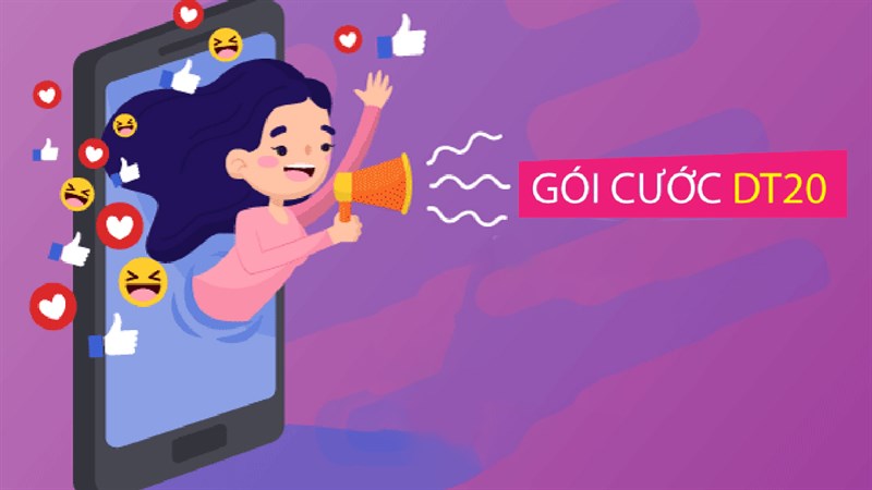 Cách đăng ký gói DT20 VinaPhone nhận ngay 7GB tốc độ cao mỗi tuần