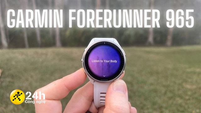 Trên tay Garmin Forerunner 965: Thiết kế sang trọng, bền bỉ, pin khỏe