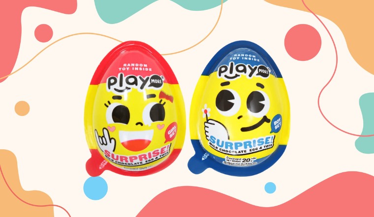 Các loại kẹo trứng đồ chơi socola Playmore dành cho bé