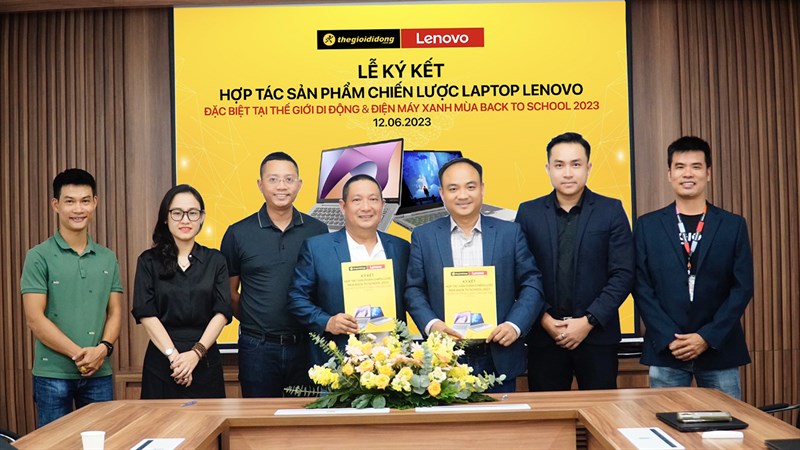 Ký kết hợp tác chiến lược TGDĐ và Lenovo hướng tới Back to School 2023