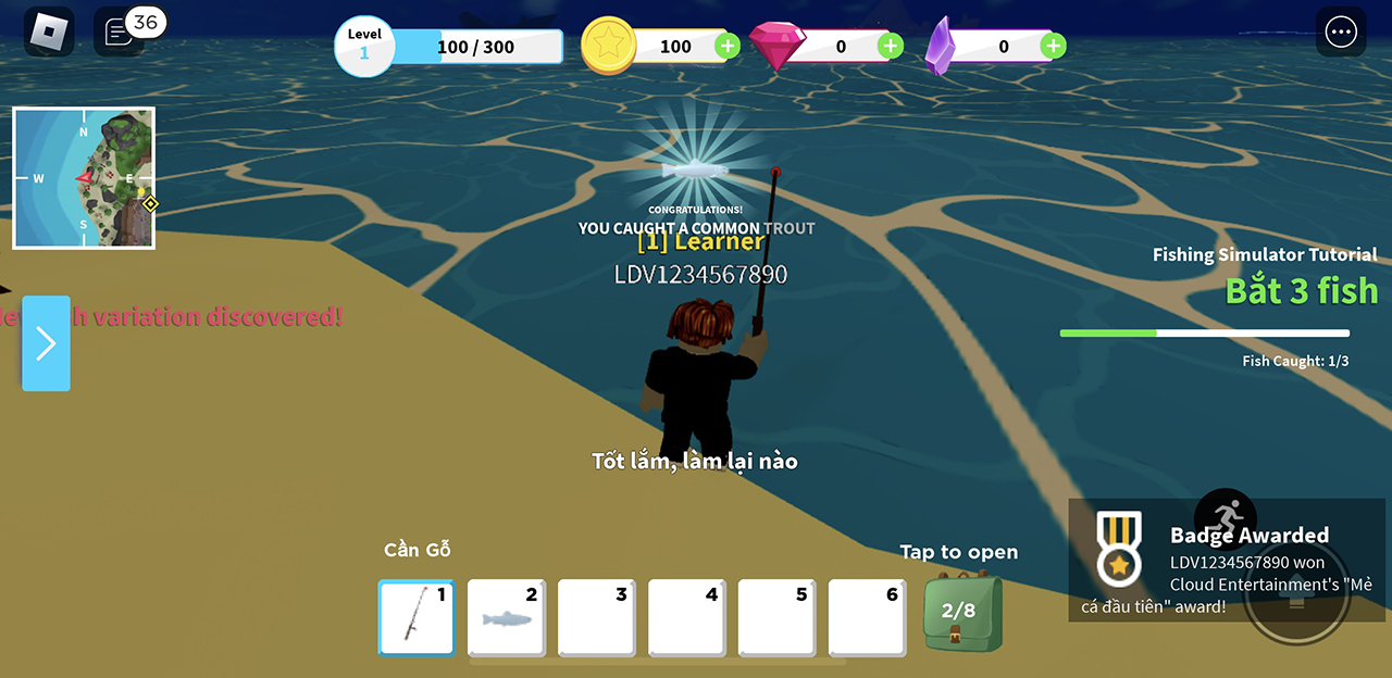 Code Fishing Simulator tháng 05/2026, nhận Gem và nhiều quà hấp dẫn