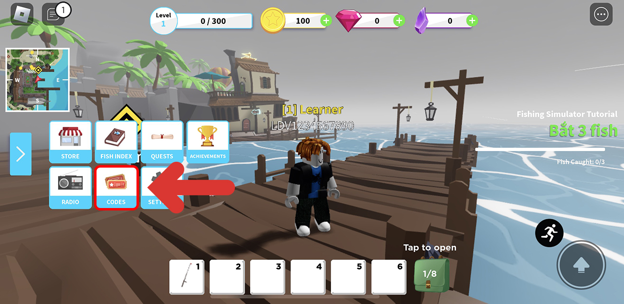 Code Fishing Simulator tháng 05/2026, nhận Gem và nhiều quà hấp dẫn