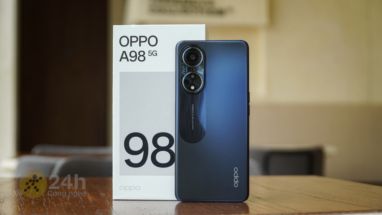 Trên tay OPPO A98 5G: Thiết kế trẻ trung, camera 64 MP chụp sắc nét