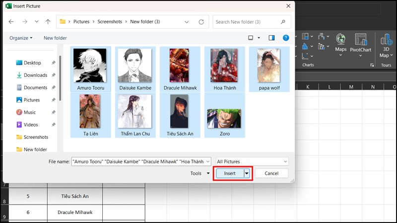 Cách chèn ảnh hàng loạt vào Excel nhanh chóng mà bạn cần để làm việc n