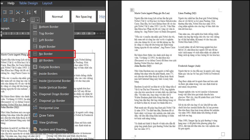 Cách chia bố cục trang Word thành 4 phần siêu nhanh mà bạn chưa biết
