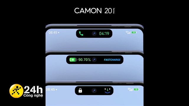 Tecno giới thiệu Dynamic Port, tính năng khá giống với Dynamic Island