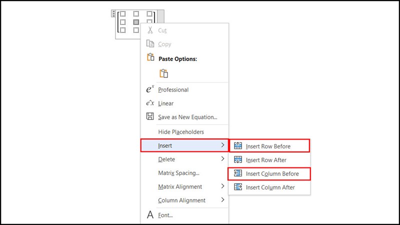 Cách tạo ma trận 4x4 trong Word rất đơn giản, bất kỳ ai cũng làm được