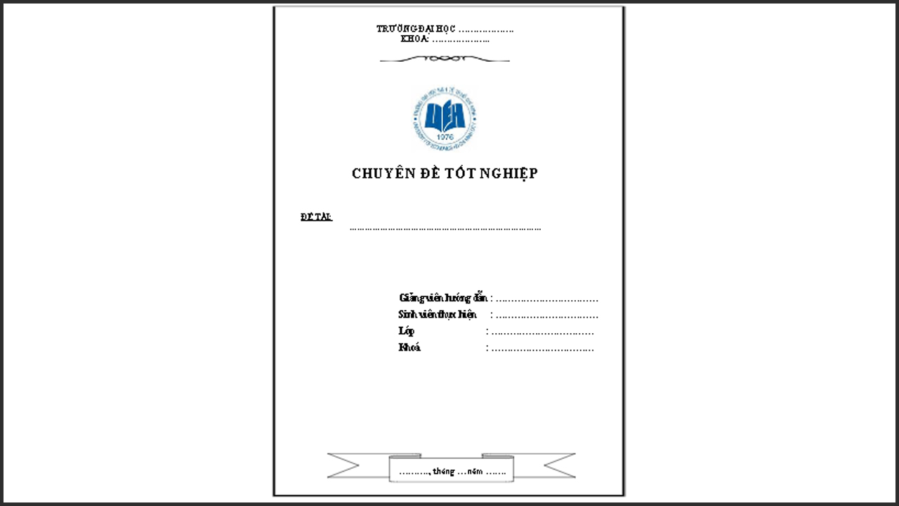 Tổng hợp 150 mẫu bìa Word đẹp nhất hiện nay, tải về miễn phí