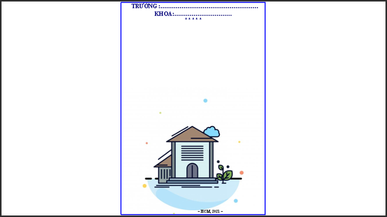 Tổng hợp 150 mẫu bìa Word đẹp nhất hiện nay, tải về miễn phí