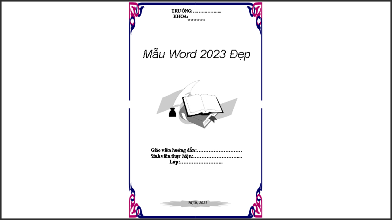 Tổng hợp 150 mẫu bìa Word đẹp nhất hiện nay, tải về miễn phí