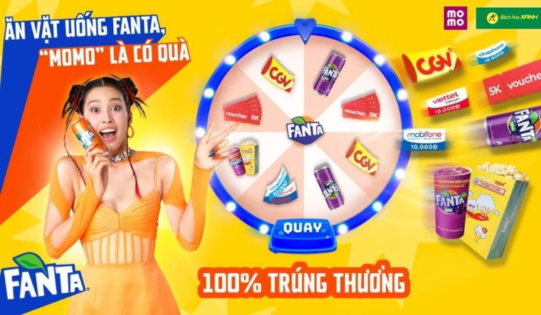 Mua Fanta cơ hội tham gia 'Vòng quay Fanta - Quà Ngon Nhức Nách'