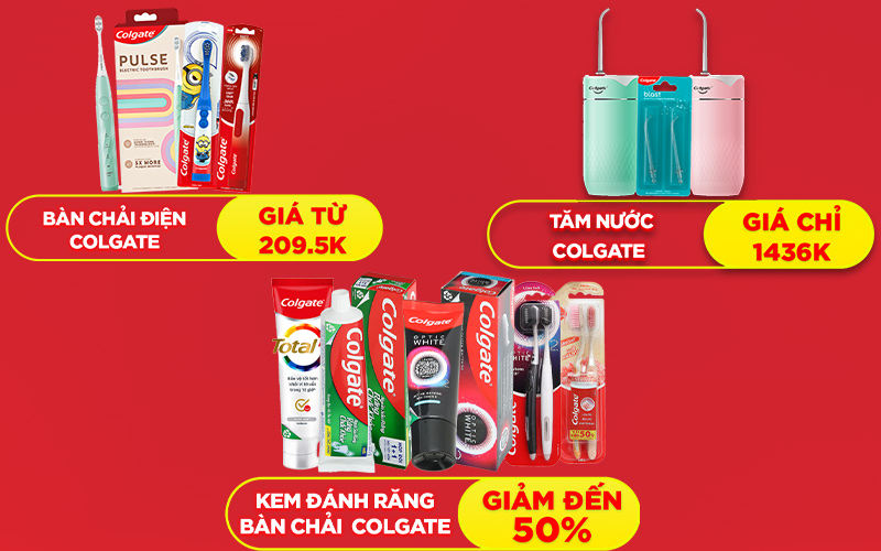 Từ 29/2 - 15/3/2024, siêu sale tháng 3 Colgate, Palmolive giảm đến 50%