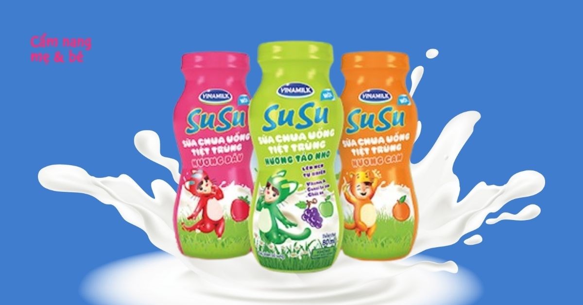 Sữa chua uống SuSu dành cho trẻ từ mấy tháng tuổi? Có tốt không?