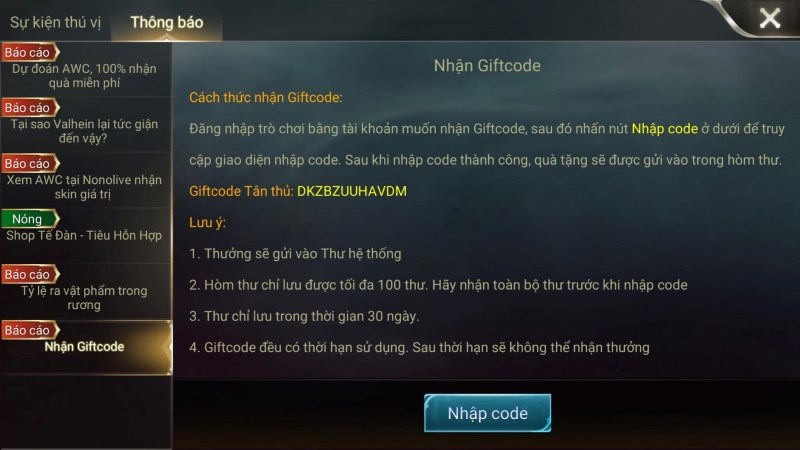 Giftcode là gì? Cách nhận và mẹo cập nhật thông tin Giftcode