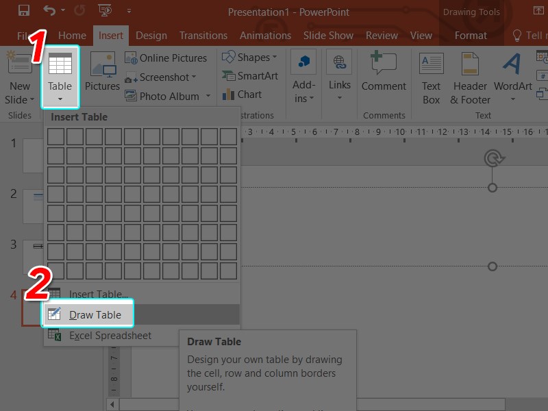 3 cách tạo bảng trong PowerPoint đơn giản, chi tiết