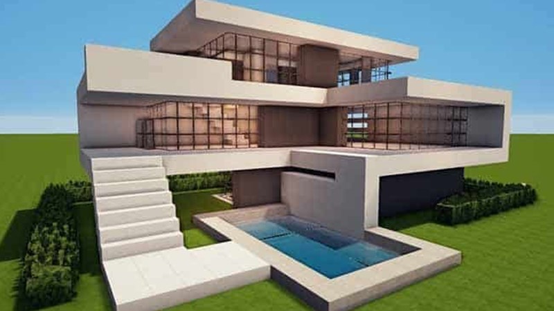 35 ý tưởng xây nhà đẹp, biệt thự hiện đại trong Minecraft | Cách xây n