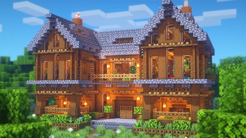 Top 35 ý tưởng xây nhà đẹp, biệt thự hiện đại trong Minecraft