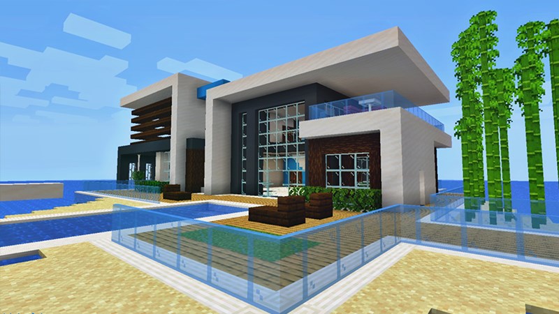 Top 35 ý tưởng xây nhà đẹp, biệt thự hiện đại trong Minecraft