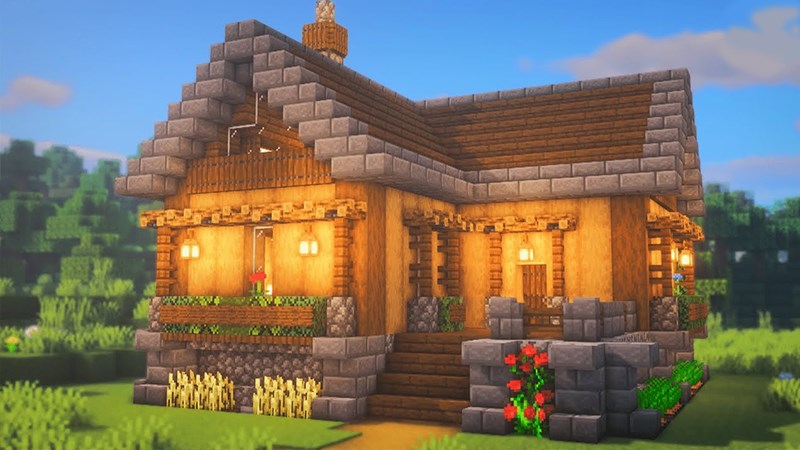 Cách xây dựng Mẫu nhà đẹp trong Minecraft Đơn giản và hiệu quả