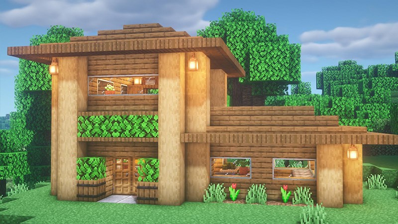 35 ý tưởng xây nhà đẹp, biệt thự hiện đại trong Minecraft | Cách xây ...