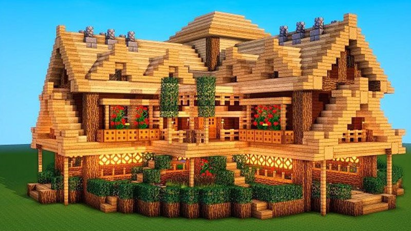 Top 35 ý tưởng xây nhà đẹp, biệt thự hiện đại trong Minecraft