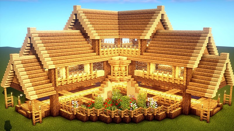 35 ý tưởng xây nhà đẹp, biệt thự hiện đại trong Minecraft | Cách xây n
