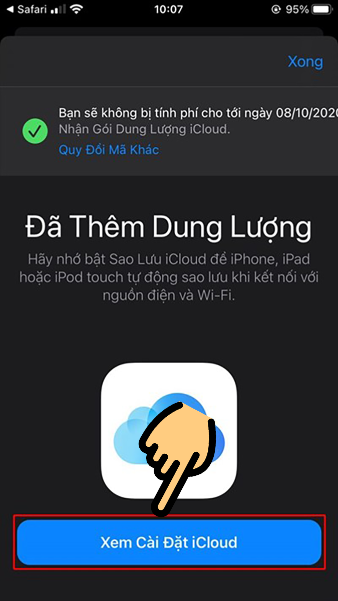 Cách đăng ký nhận gói iCloud 50GB miễn phí 9 tháng