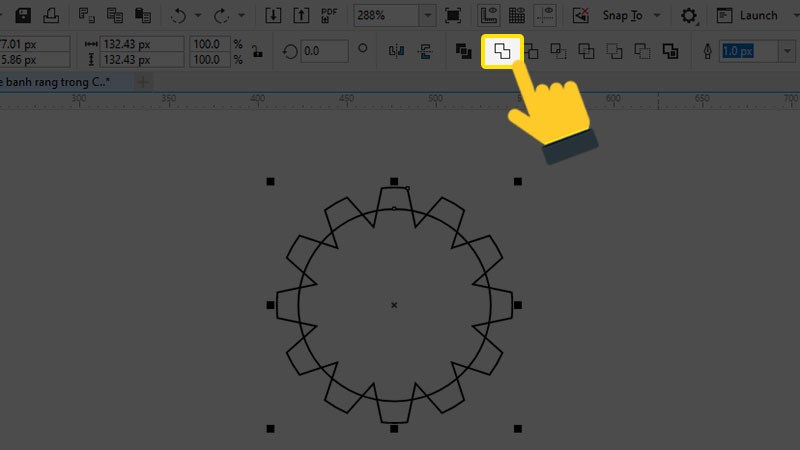 4 cách vẽ bánh răng trong Corel nhanh, đơn giản, dễ thực hiện