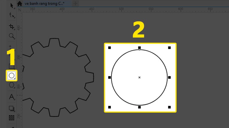 4 cách vẽ bánh răng trong Corel nhanh, đơn giản, dễ thực hiện