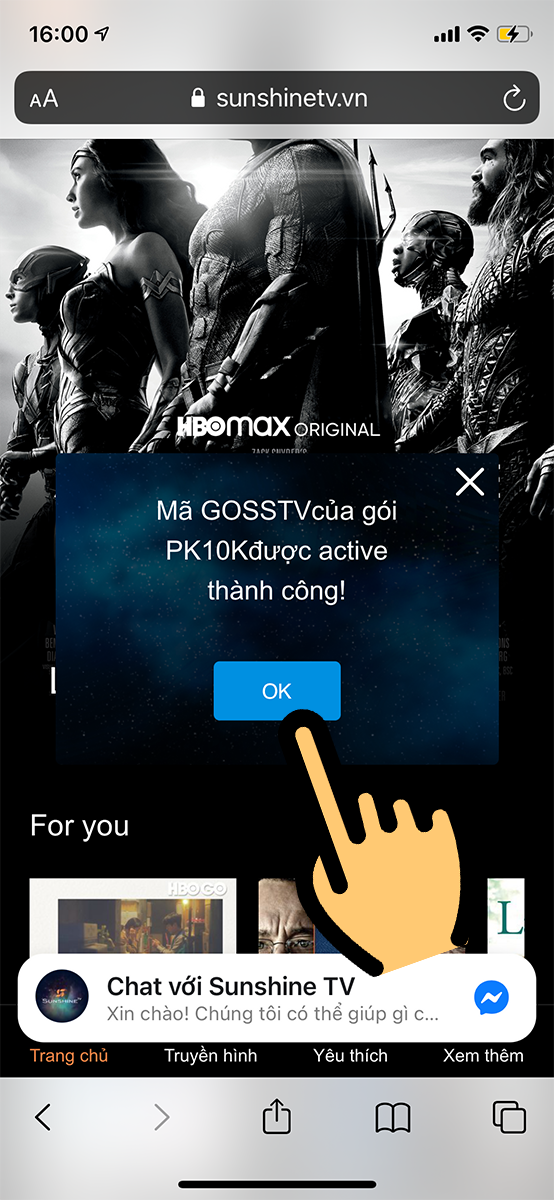 Cách đăng ký HBO Go miễn phí 2 tháng xem Justice League
