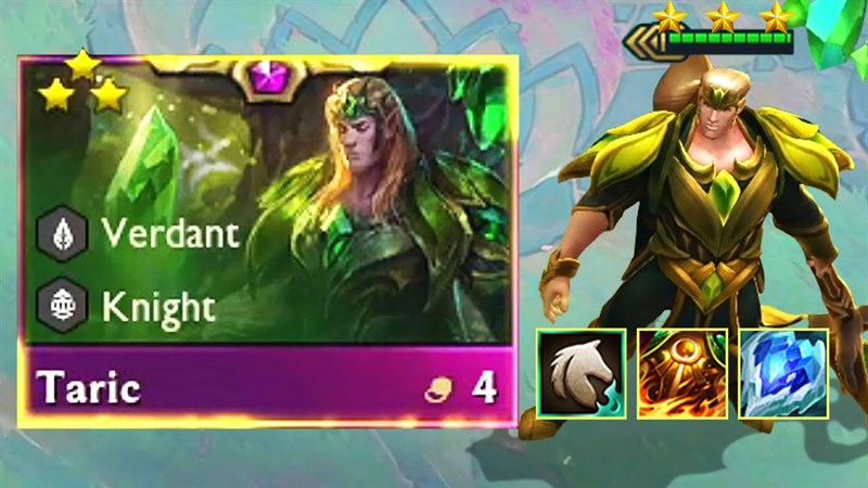 Cách chơi đội hình Tiên Tộc Kỵ Sĩ DTCL Mùa 5 | Taric Kỵ Sĩ