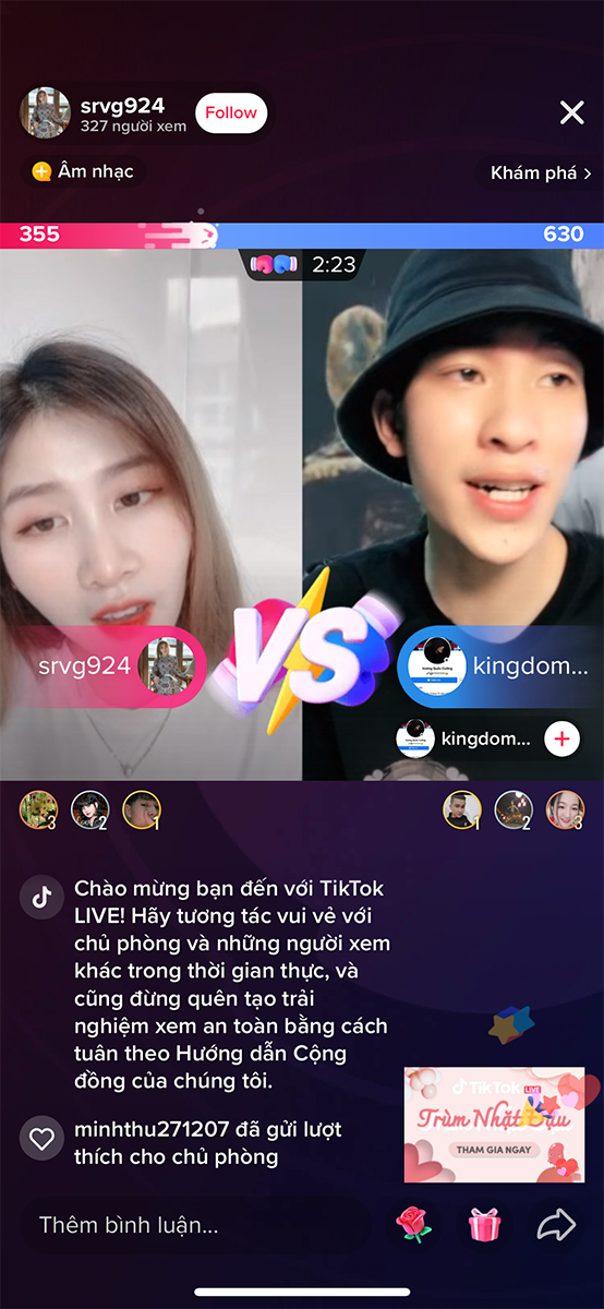 PK TikTok là gì? Cách live PK trên TikTok đơn giản