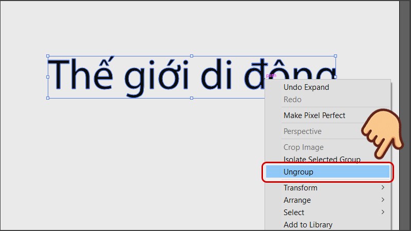 2 Cách chuyển text, chỉnh sửa chữ thành vector trong Illustrator (AI)