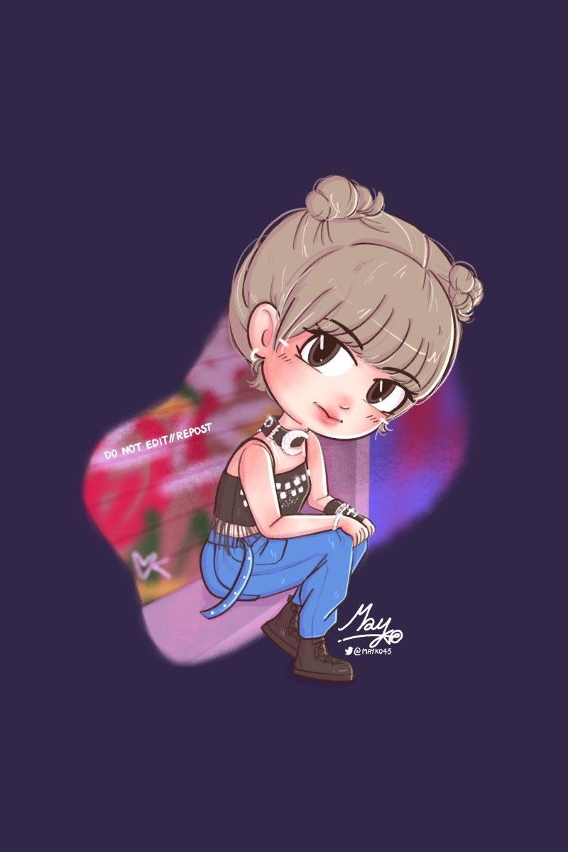 Lisa - thành viên của lisa cute chibi Blackpink làm chủ đề của bộ sưu ...