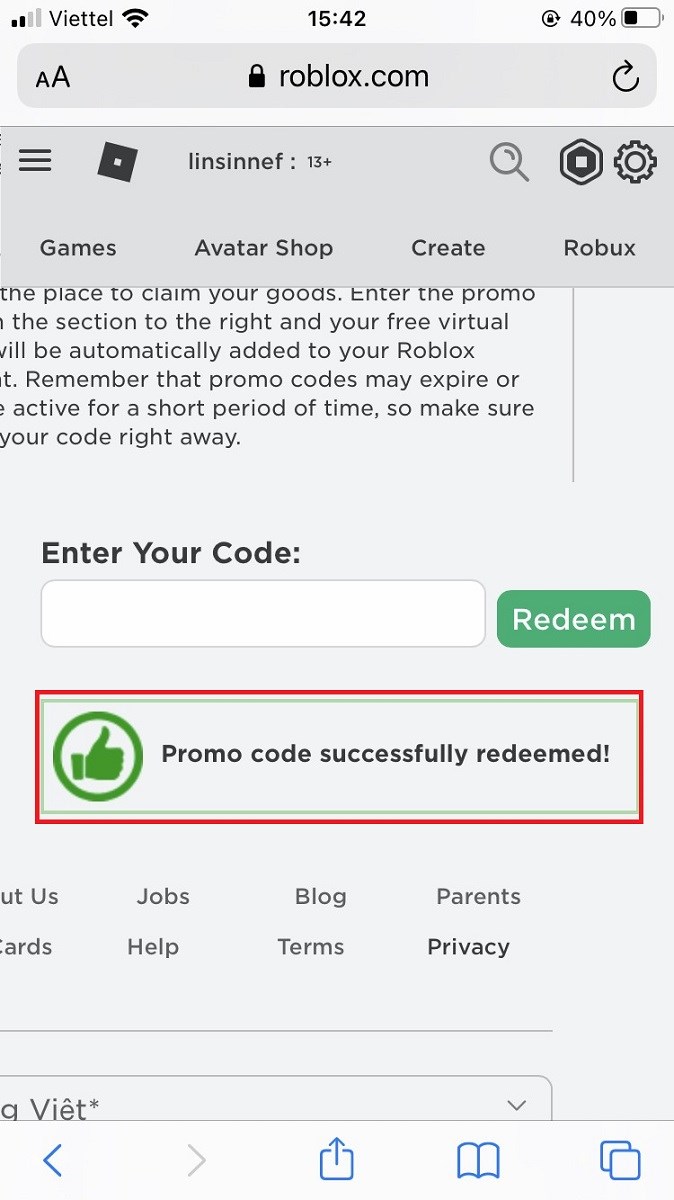 Tổng hợp code Roblox mới nhất tháng 10/2025: Hướng dẫn nhập code.
